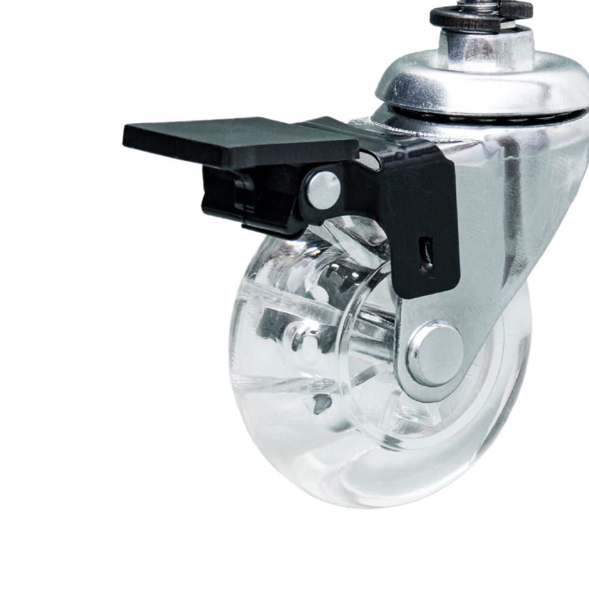 Rodizio Giratorio c/Freio Espiga 210 2" Roda em Gel Colson | Guemat ...