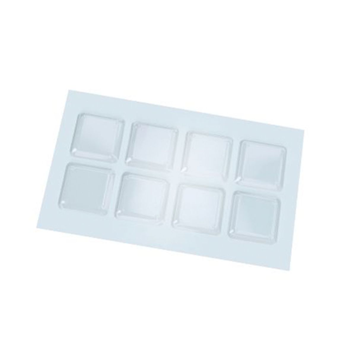 Protetor Adesivo Transparente Quadrado 12mm 12 Unidades Sfor | Guemat ...