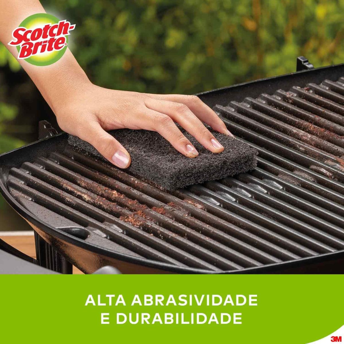 Esponja Grill para Grelhas e Churrasqueiras Scotch-Brite 3M| Guemat ...