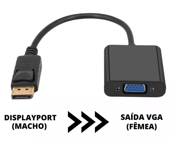 ADAPTADOR DISPLAYPORT PARA VGA - Ampla Network