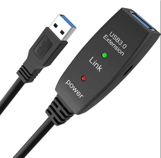 CABO EXTENSOR USB 3.0 15MTS AMPLIFICADO - Ampla Network