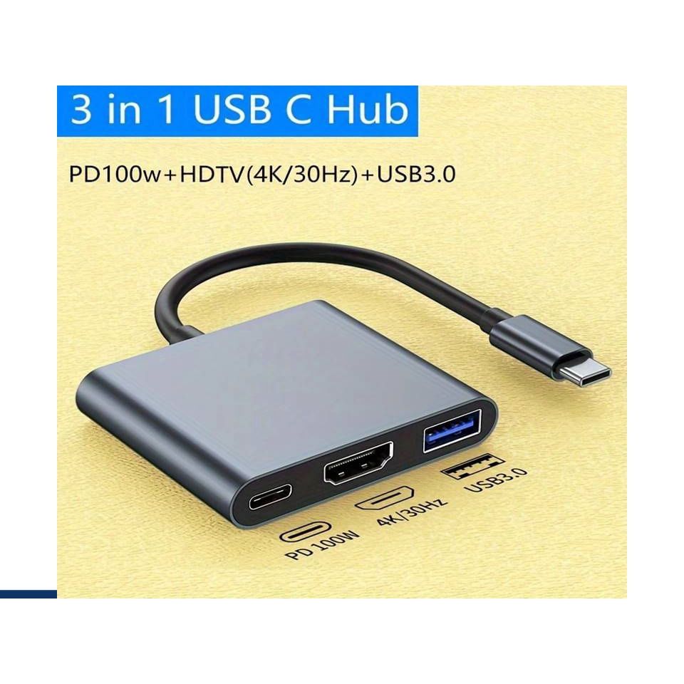 Expanda suas conexões com o Adaptador Multifuncional Tipo C 3 em 1 ...