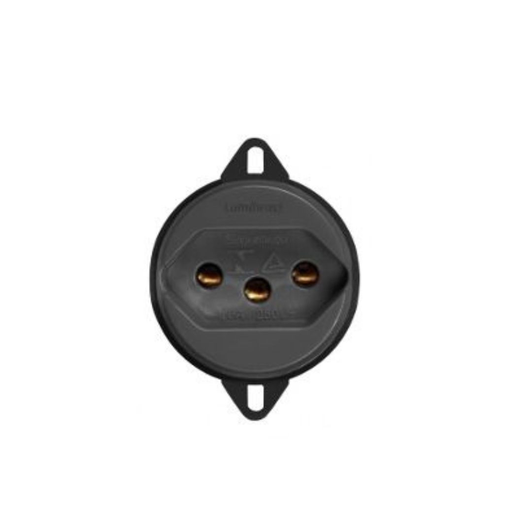 TOMADA PISO PRETA 20A - Tokled Materiais Elétricos