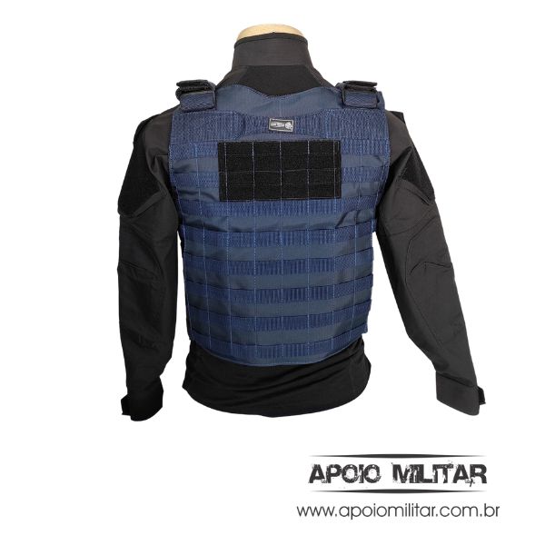 Colete Modular Combat Tático Azul - Loja Apoio Militar