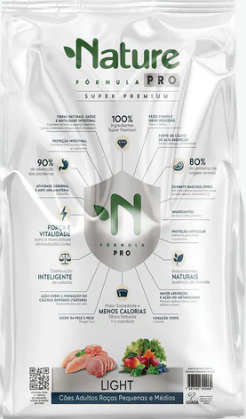Ração Nature Formula Pro Light Cães Adultos Raças Pequenas e Médias ...
