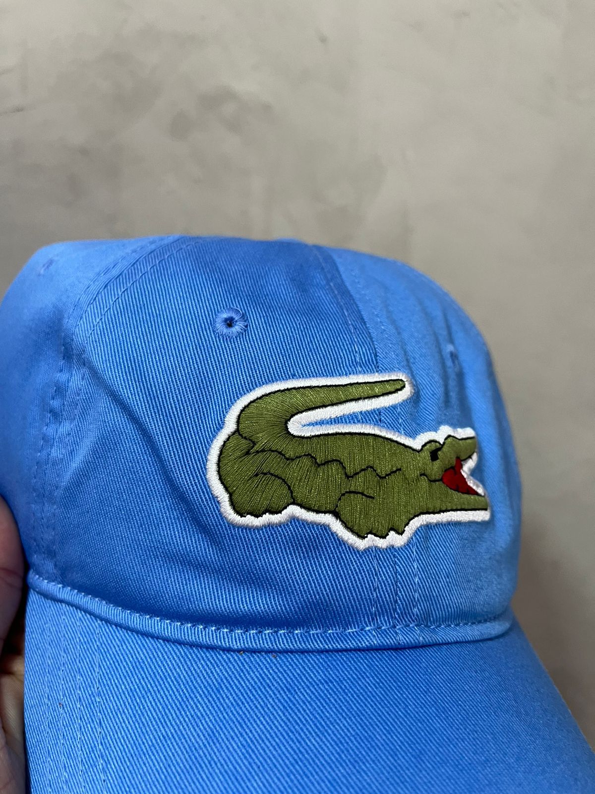 BONÉ LACOSTE BIG CROC AZUL PISCINA - JNoriginalshop