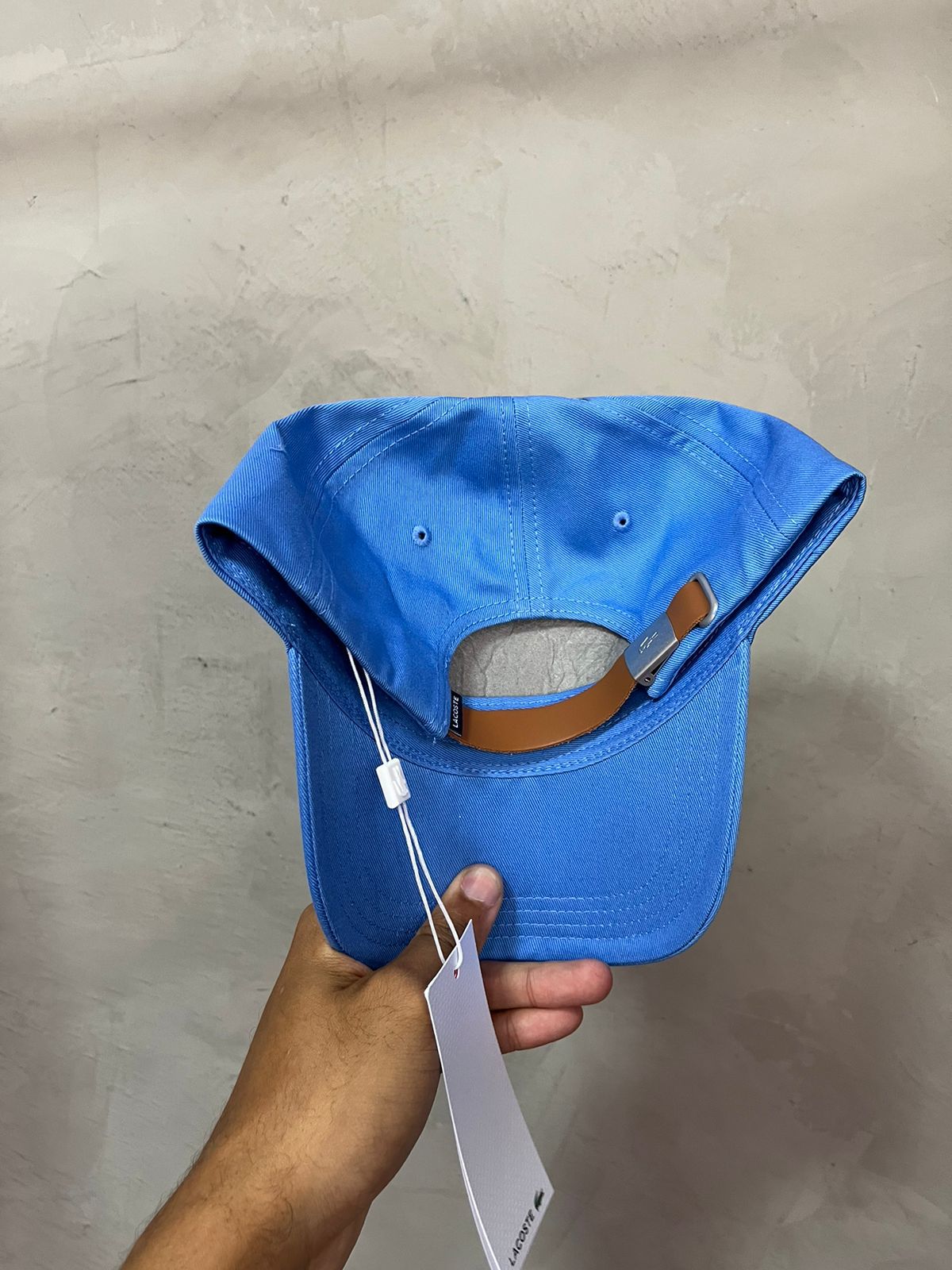 BONÉ LACOSTE BIG CROC AZUL PISCINA - JNoriginalshop