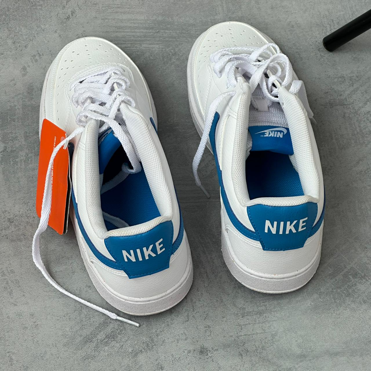 NIKE COURT VISION LOW (BRANCO/AZUL) - JNoriginalshop