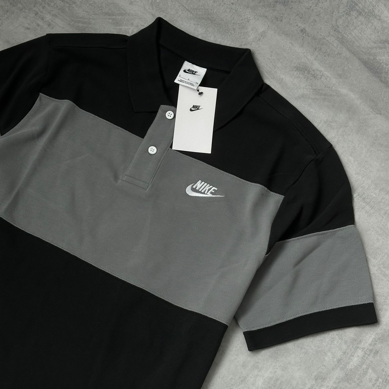 CAMISETA POLO NIKE SPORTWEAR (CINZA\PRETO) - JNoriginalshop