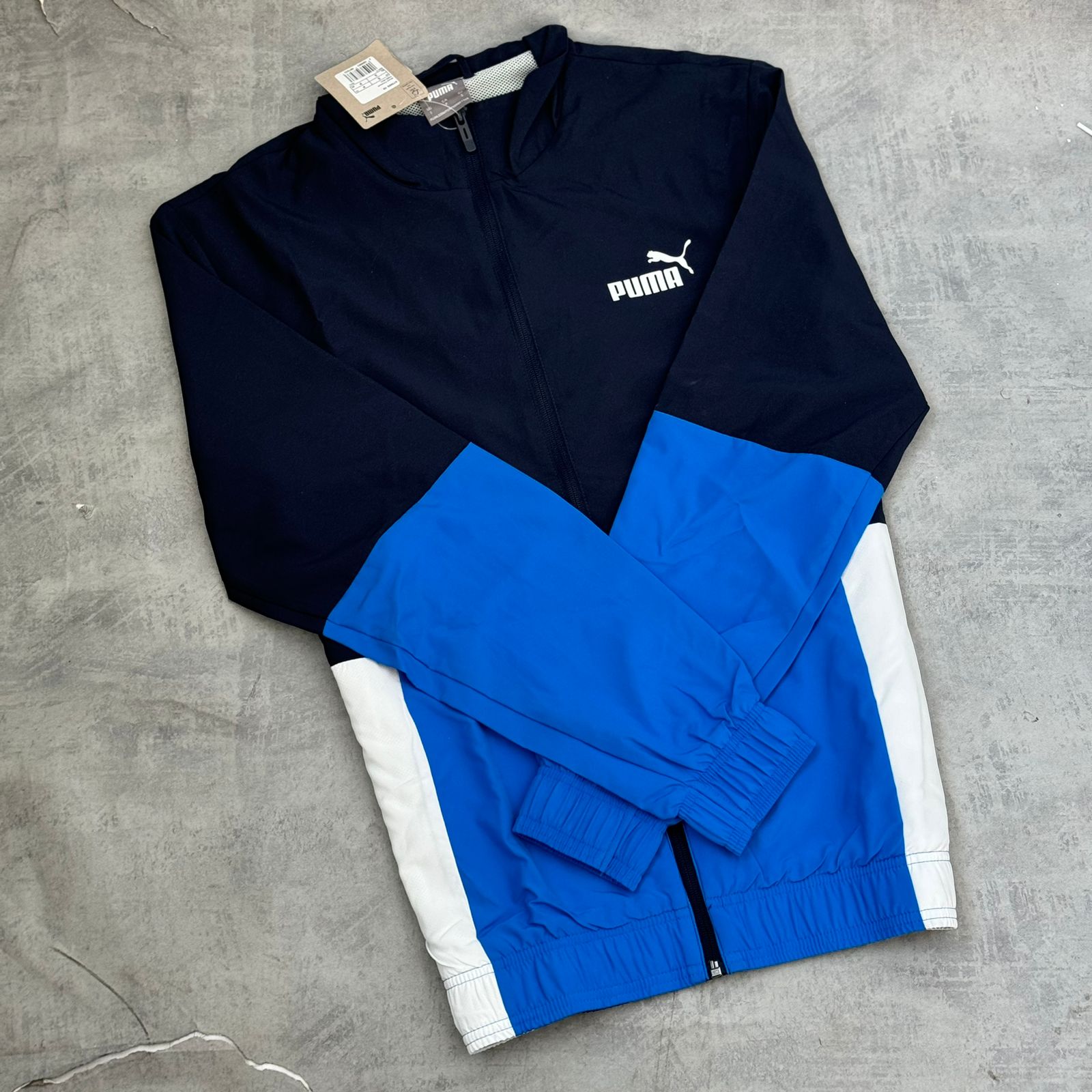 Conjunto Puma Woven Masculino Azul marinho+Royal - 675966-06 ...