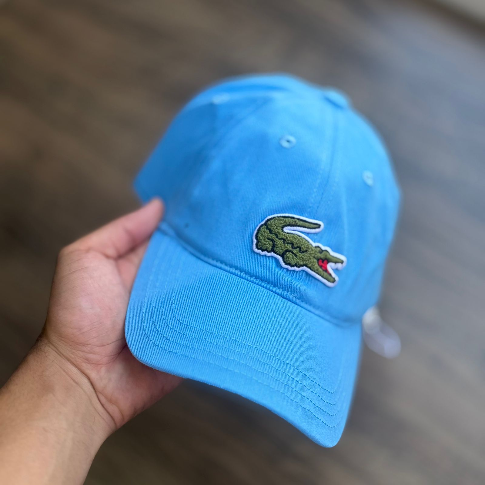Boné Lacoste Big Croc 2024- azul - JNoriginalshop