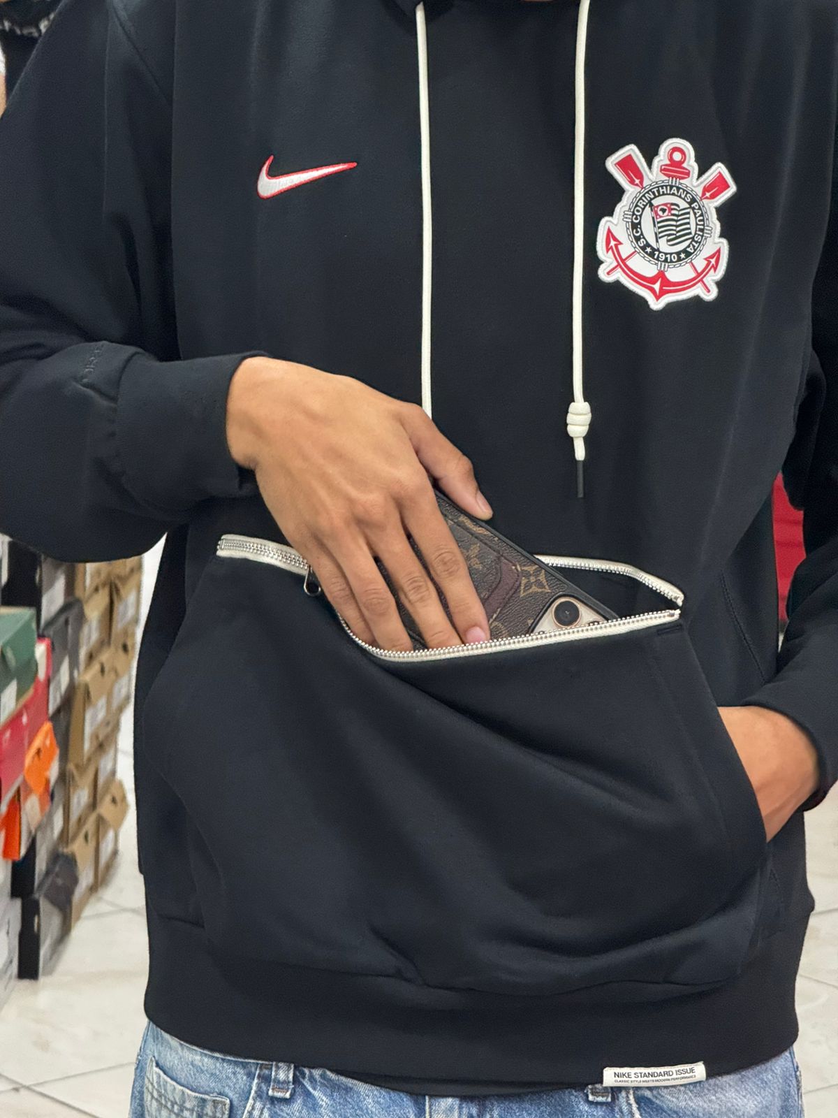 Moletom corinthians Standard - Preto - JNoriginalshop