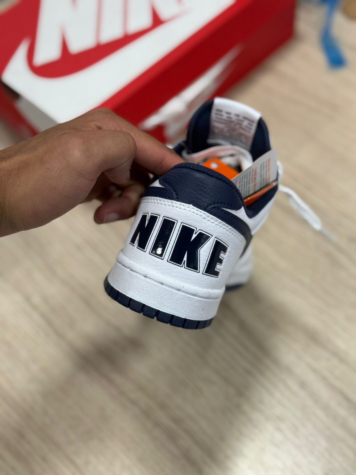Tenis nike big low branco+Azul - 355152-140 - JNoriginalshop
