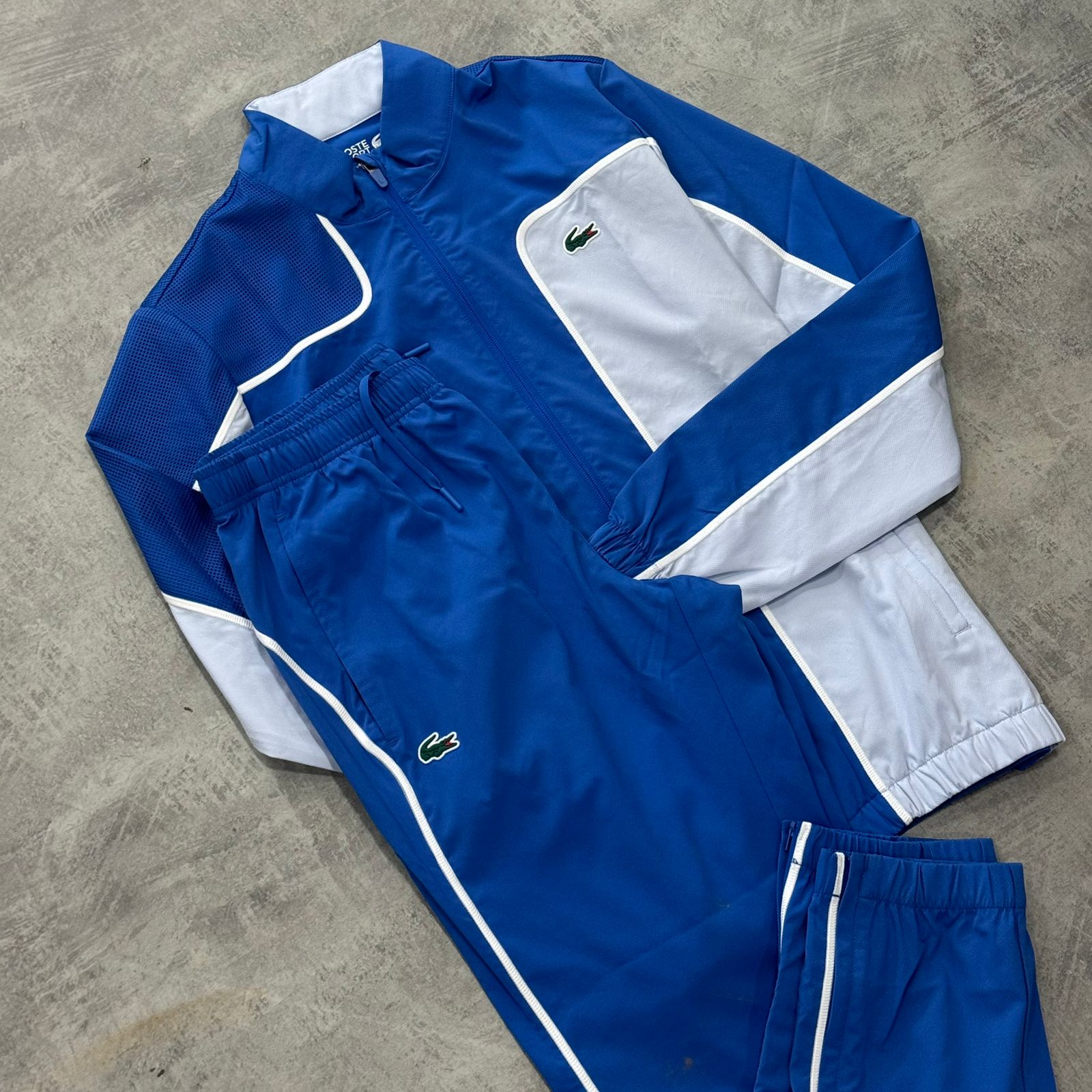 Conjunto Lacoste colorblock sport - azul royal - JNoriginalshop