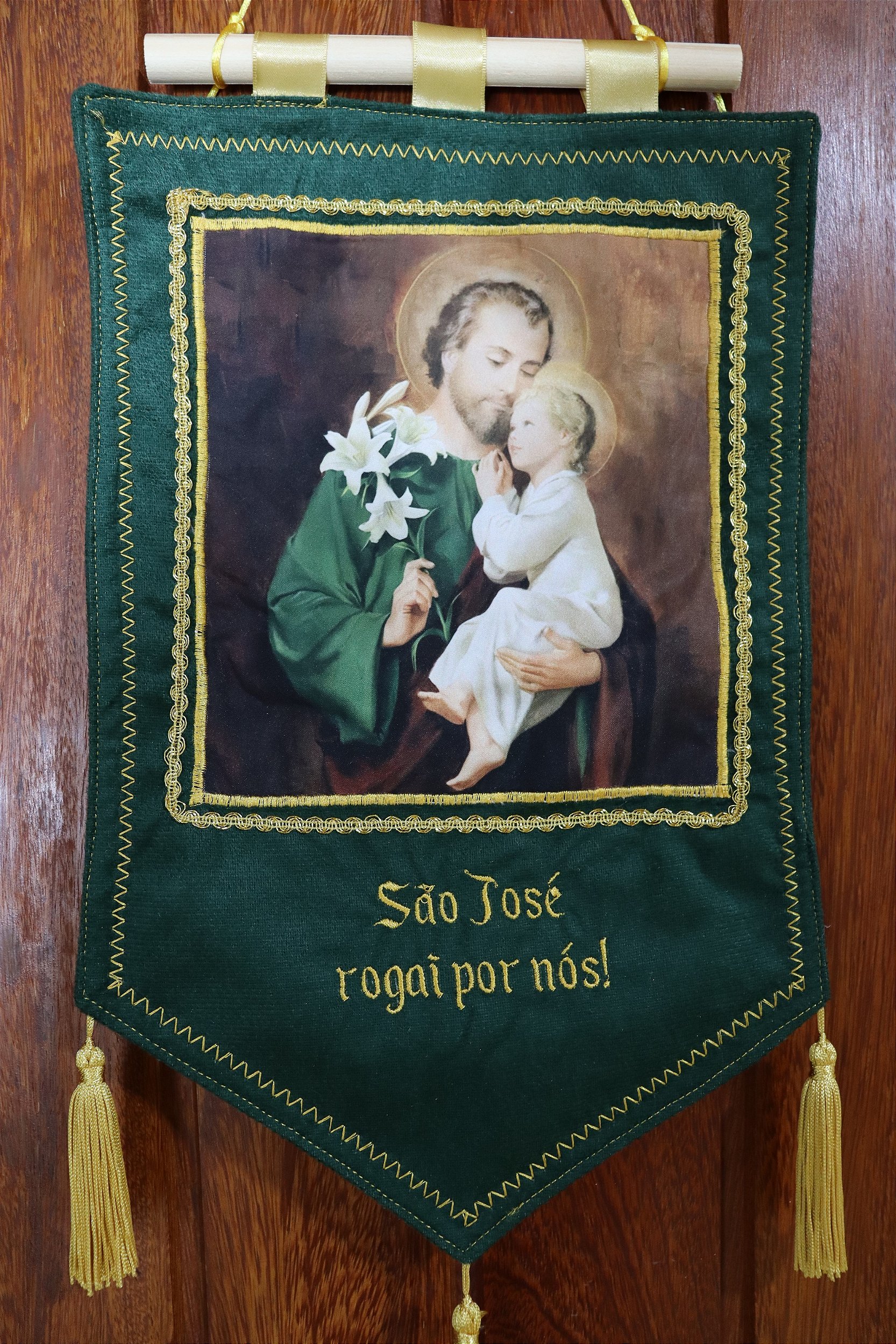 Estandarte de parede de São José - Ateliê Piedoso