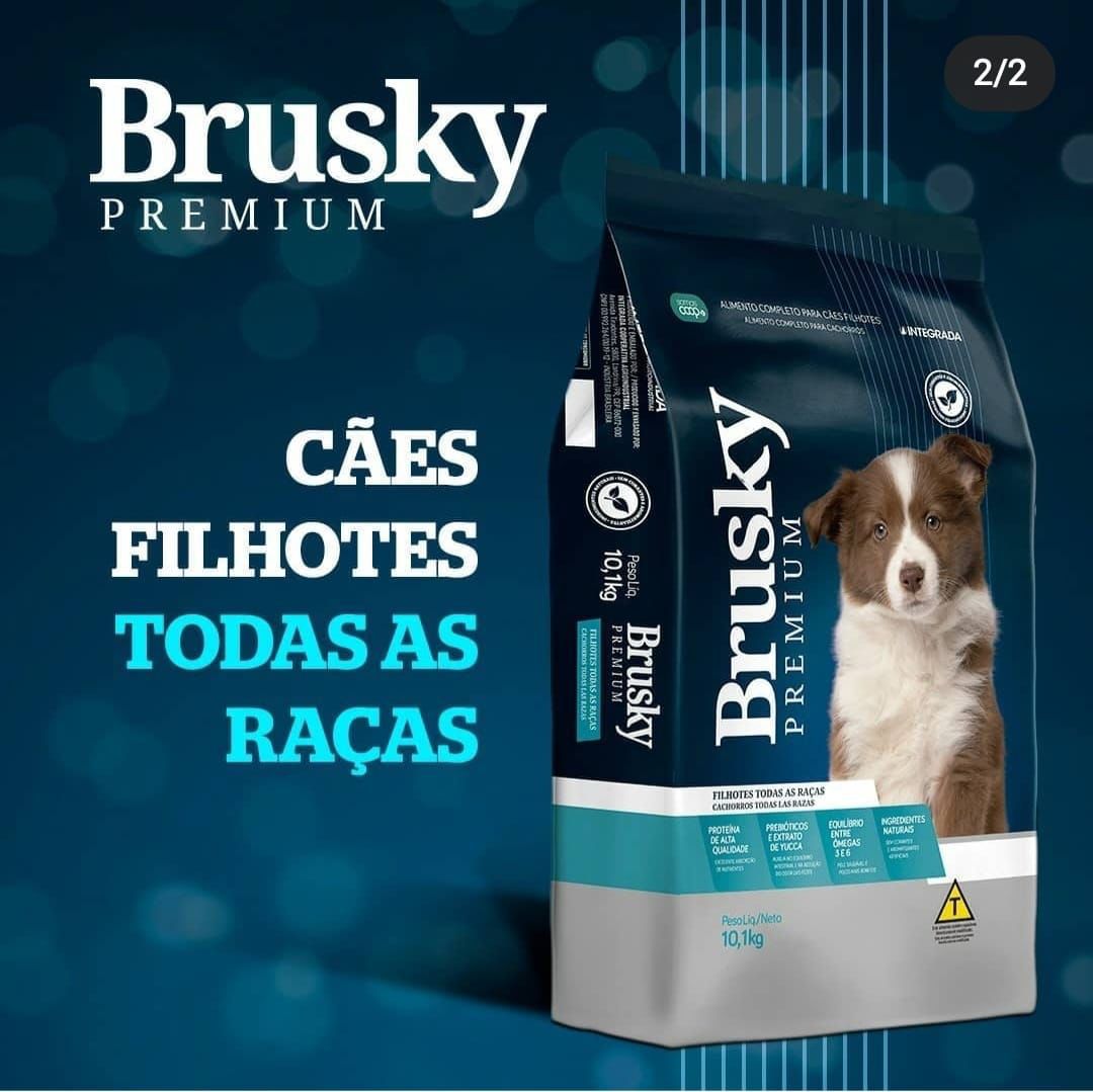 Ração Brusky Premium Filhotes Todas as Racas 10,1 Kg - Multi-Patas Pet Shop