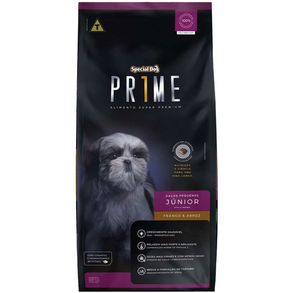 Ração Special Dog Prime Júnior para Cães Filhotes de Raças Pequenas 15 ...