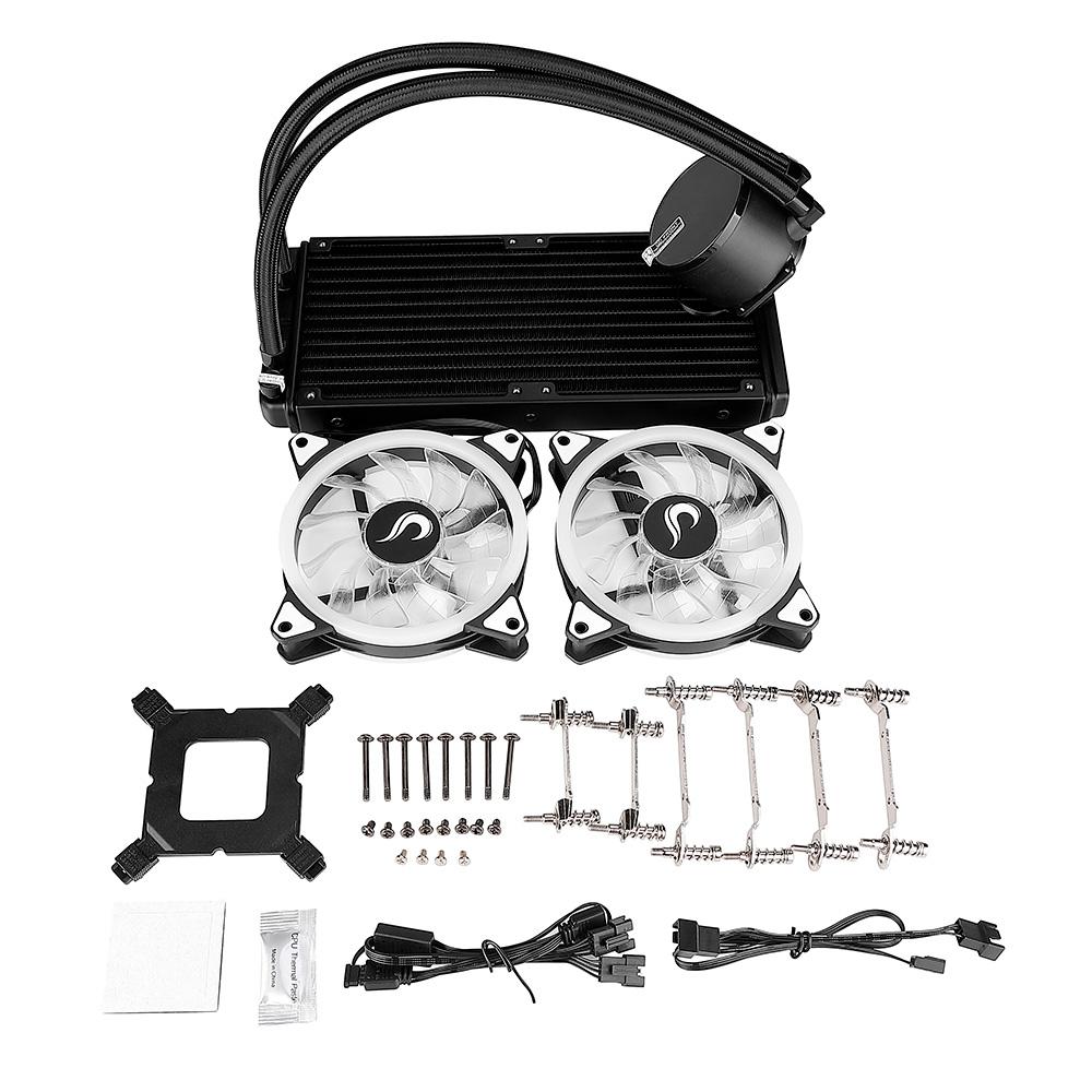 Water Cooler 240mm RGB Rise Mode Gamer Black, AMD/Intel - Mmicros ...