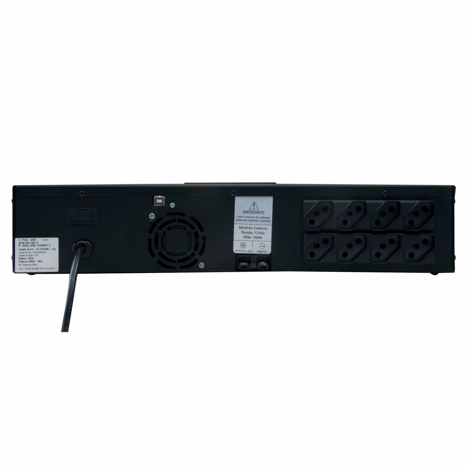 Nobreak Ragtech Quadri Rack 1200VA Novo Garantia 1 ano - Atelie do Som ...