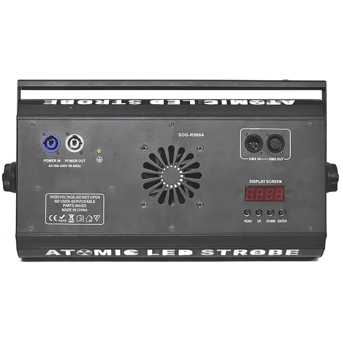 Strobo Led Atomic 1000w Rgbw Fita Dmx - Virtual Music Iluminacao