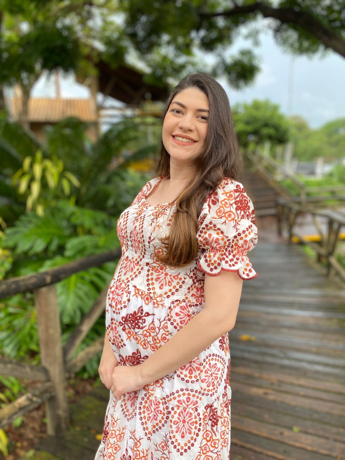 Vestido laise bordado - Loja Filha Amada