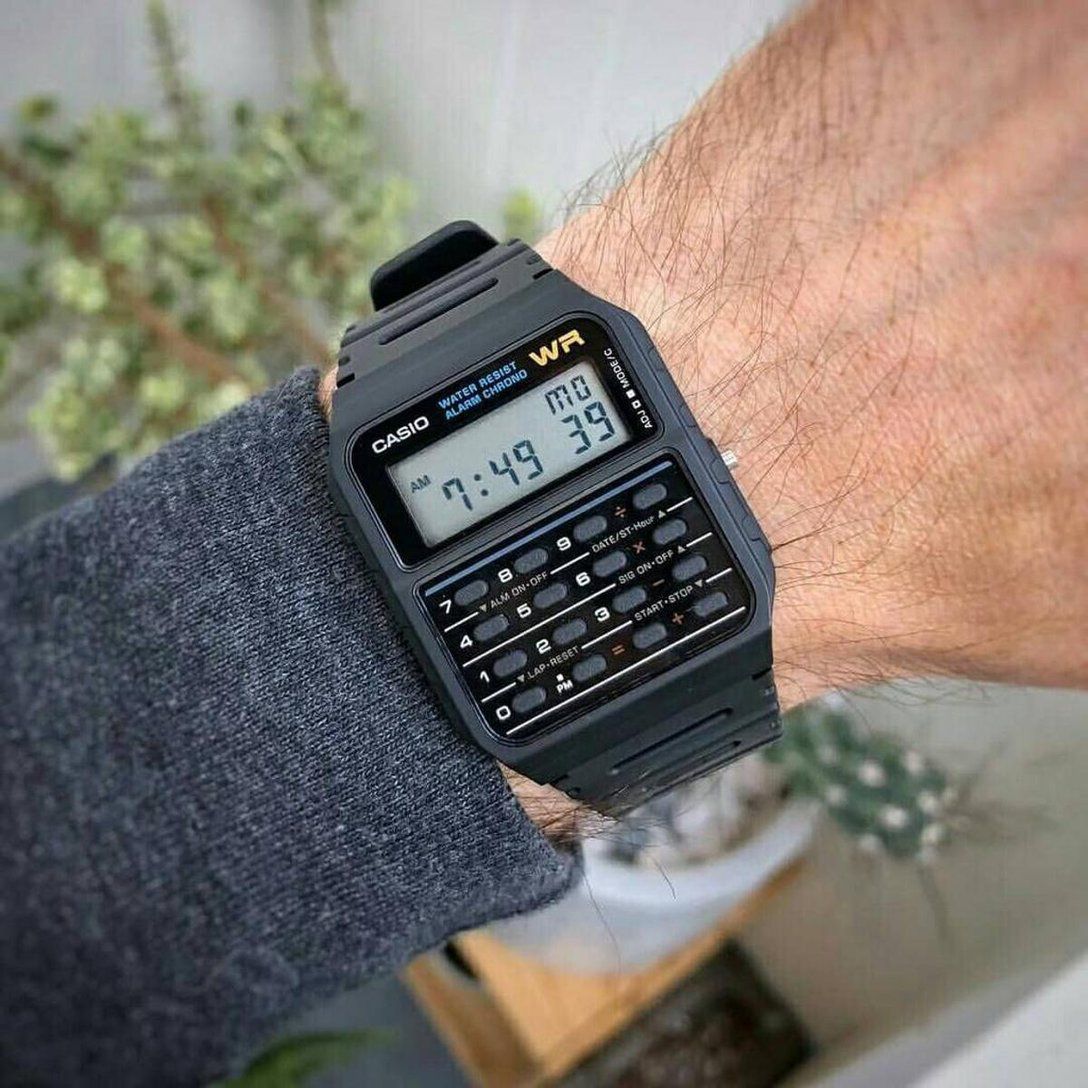 Relógio Casio CA-53W-1Z Marty McFly De volta para o Futuro ...