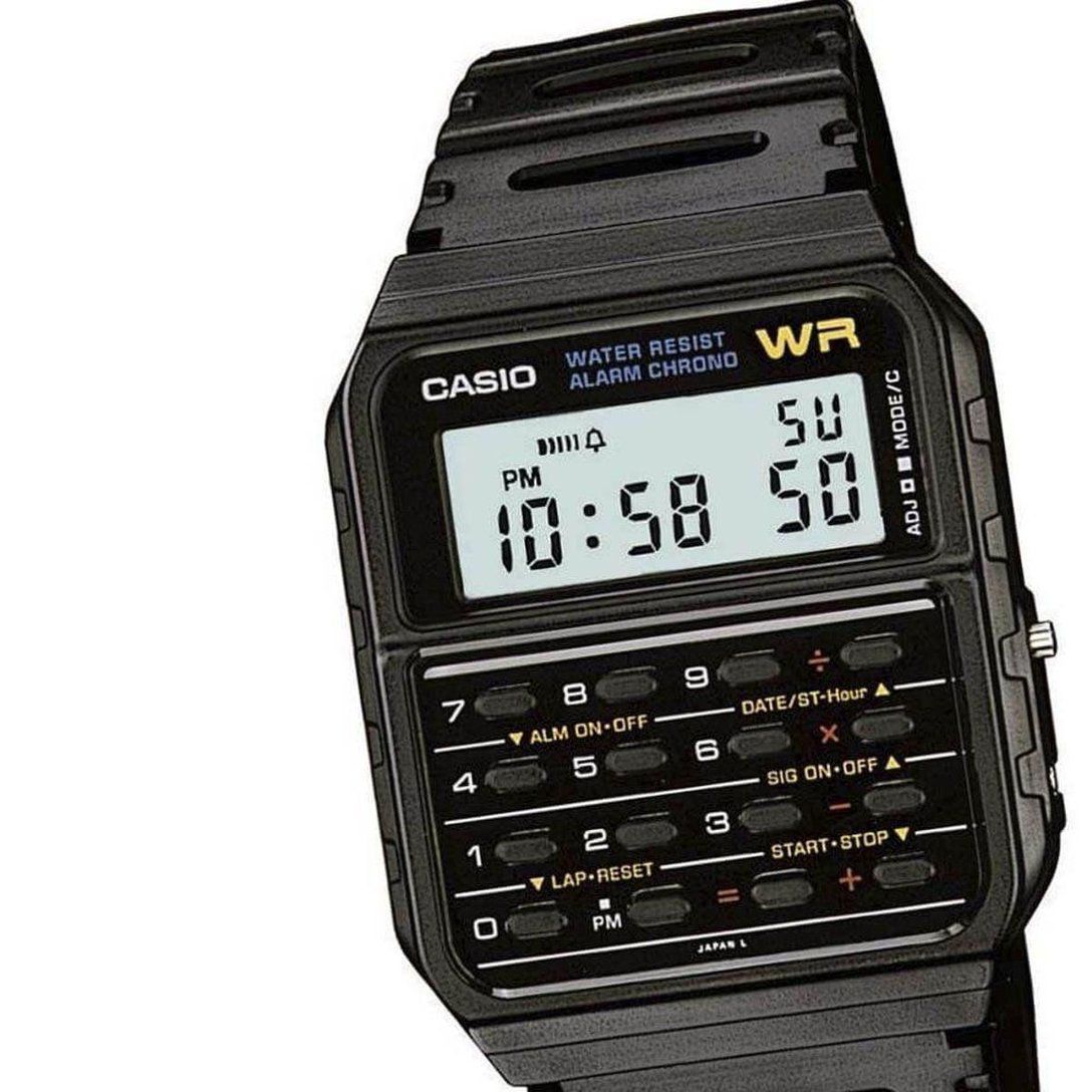 Relógio Casio CA-53W-1Z Marty McFly De volta para o Futuro ...