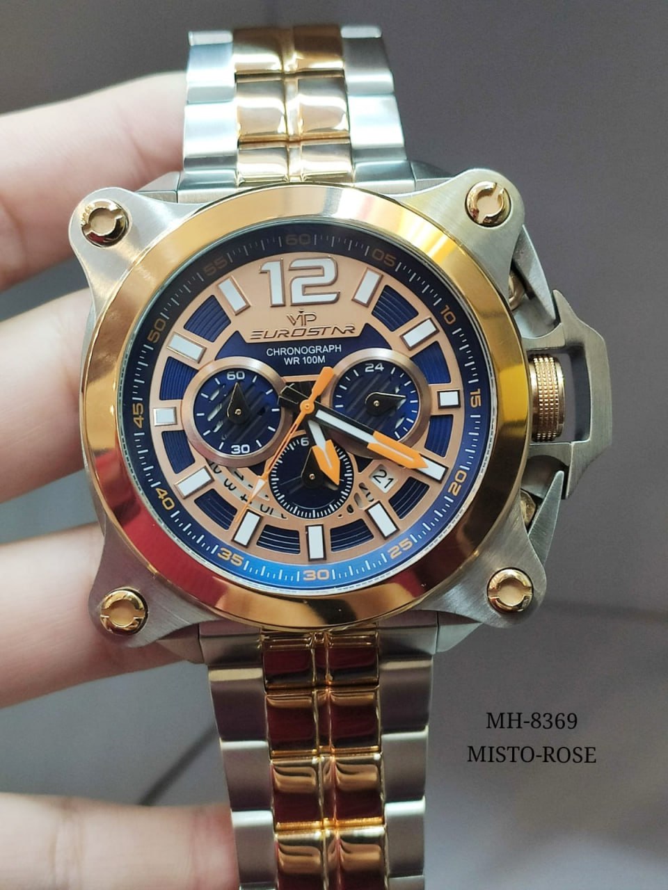 Relógio Robusto Vip Eurostar Japones Mh-8369 Azul Misto - Altarelojoria relógios originais ...