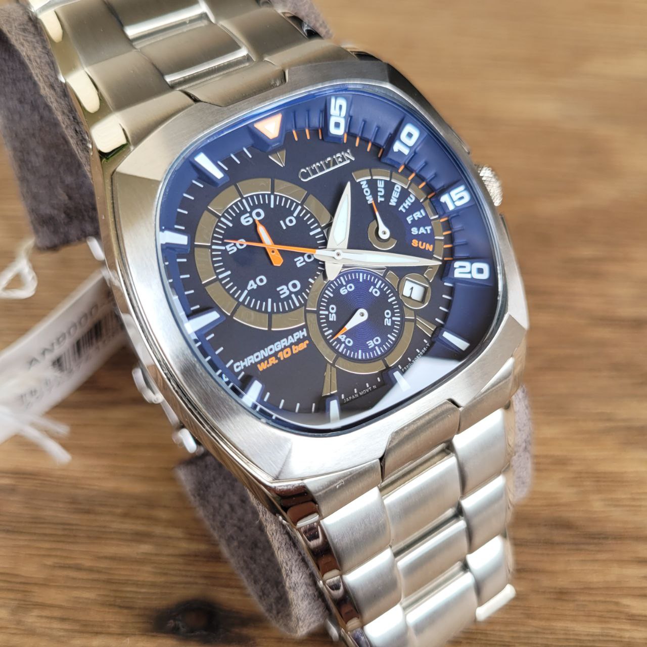 Relogio Citizen Cronógrafo Em Aço Fundo Azul An9000-53m - Altarelojoria ...