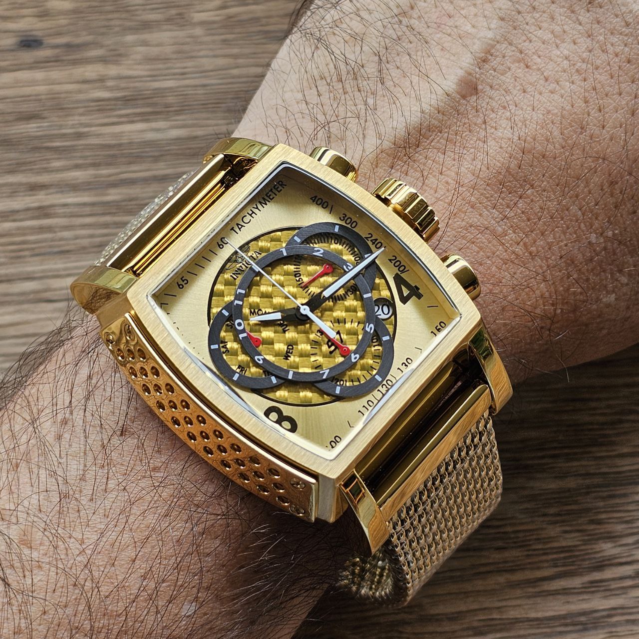 Relógio Masculino Invicta S1 Rally 46014 Analógico Dourado ...