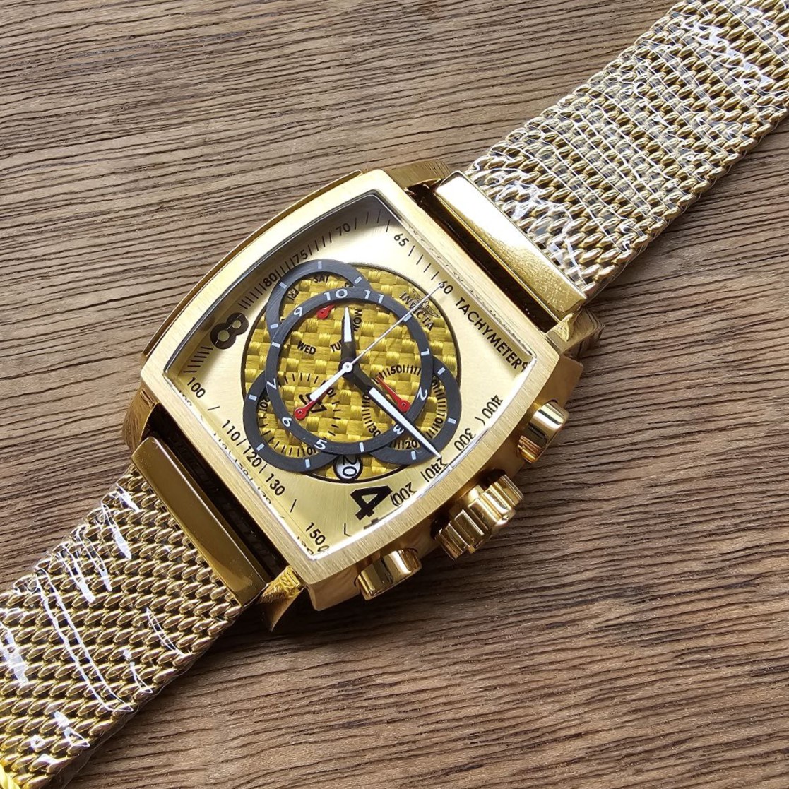 Relógio Masculino Invicta S1 Rally 46014 Analógico Dourado ...