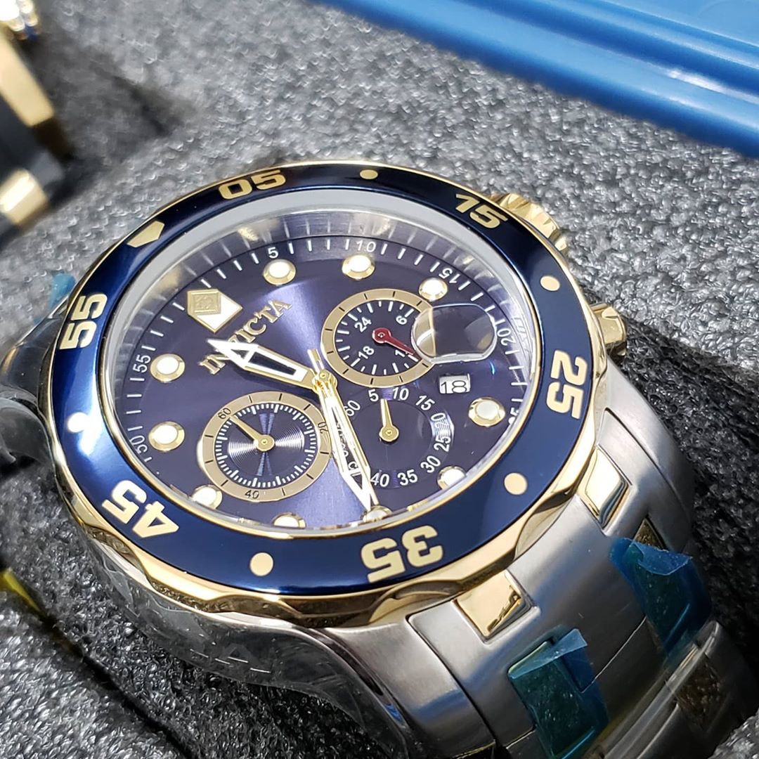 Relógio Invicta Pro Diver Scuba 0077 Original Calendário Cronógrafo ...