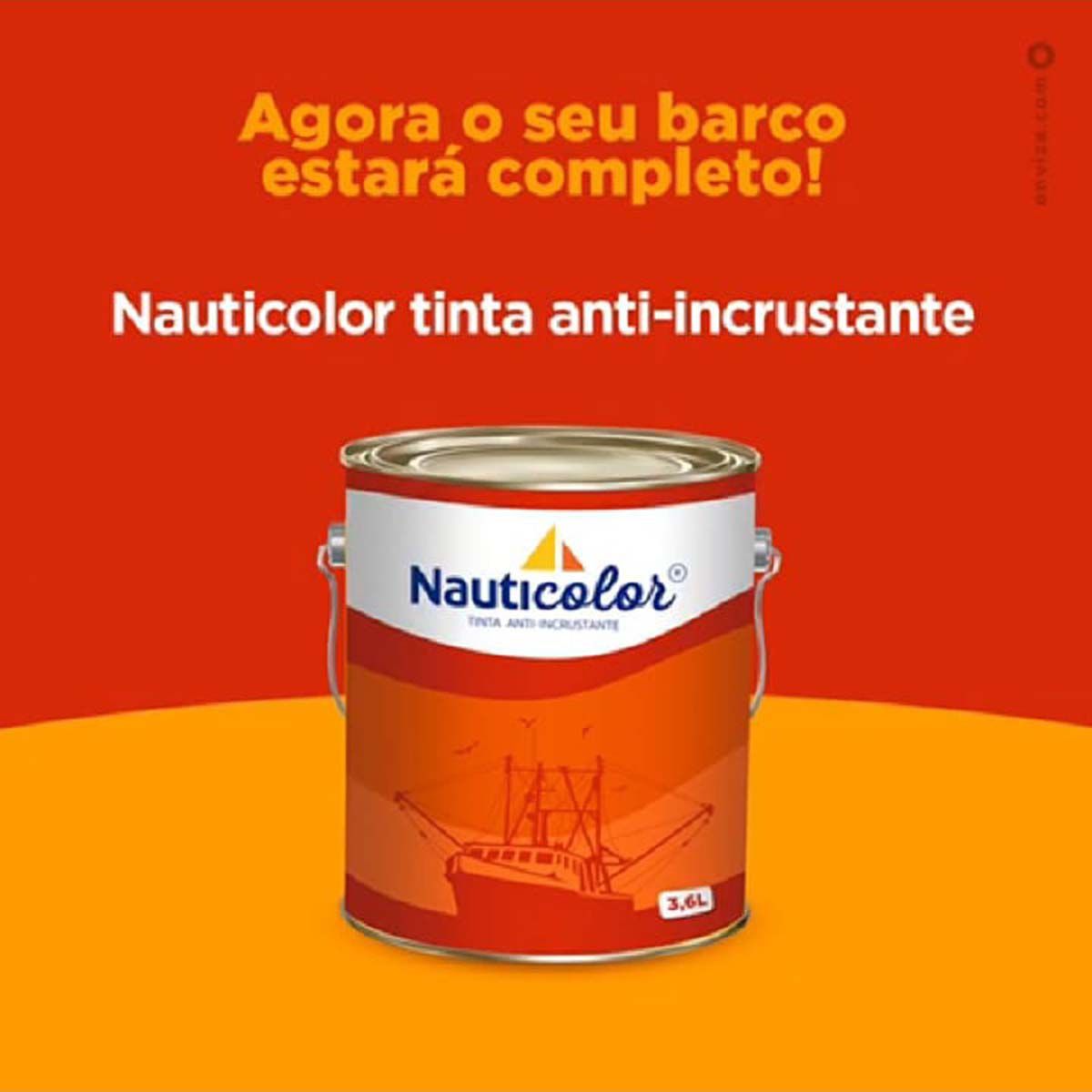 Tinta anti-incrustante envenenada vermelha 3,6l lancha barco - ABROLHOS ...