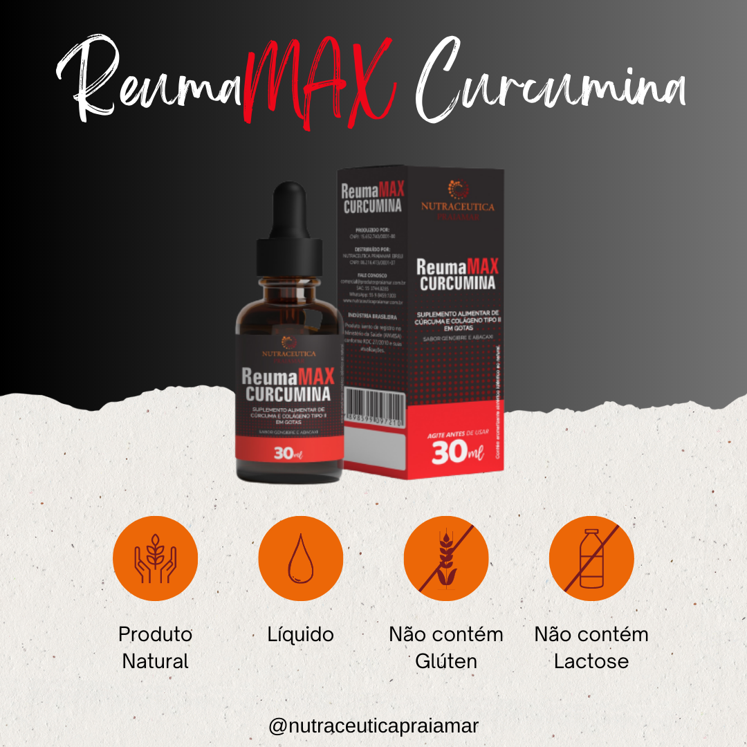 ReumaMAX Curcumina 30ml - Nutraceutica PraiaMar