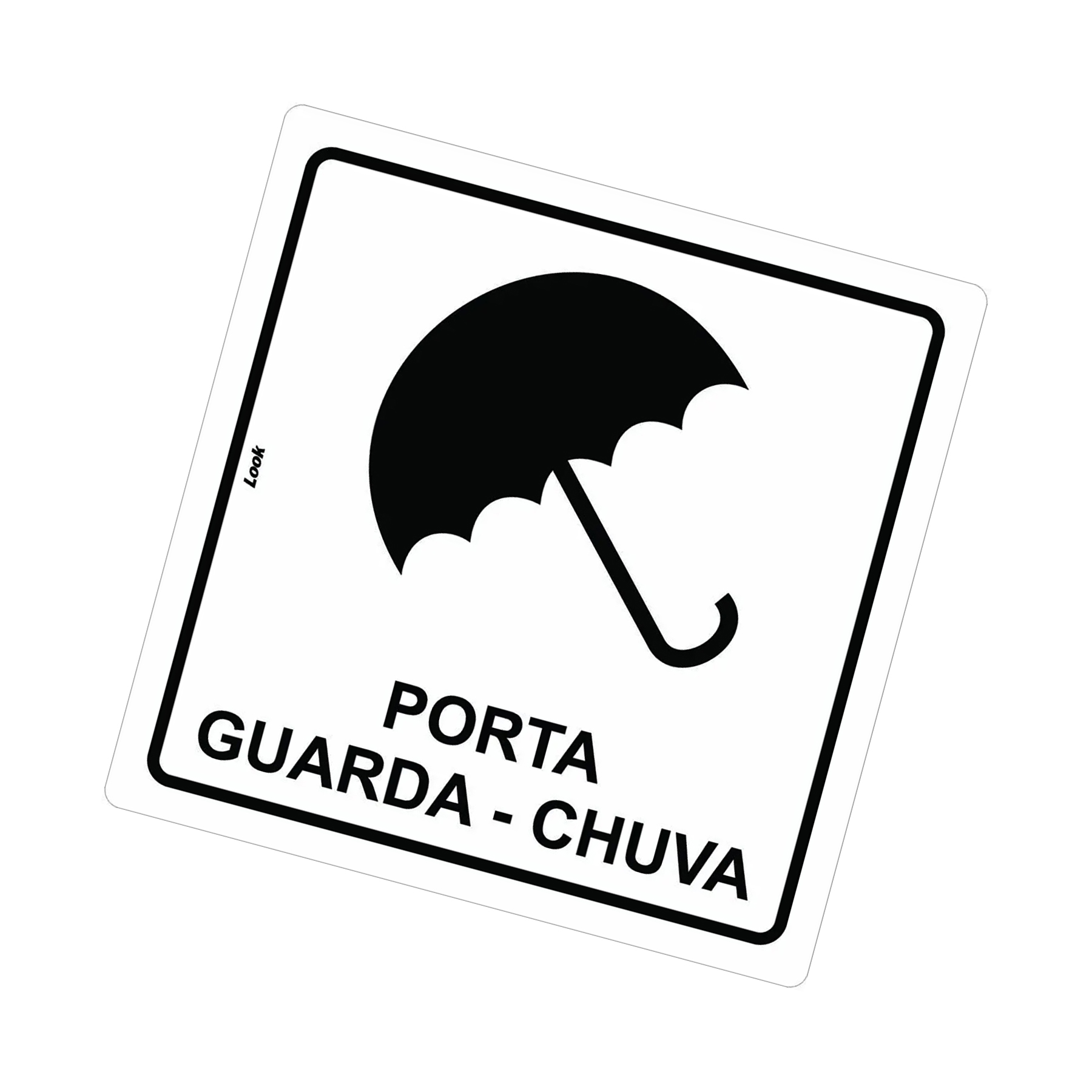 Placa de Sinalização Porta Guarda Chuva - Look Placas de Sinalização