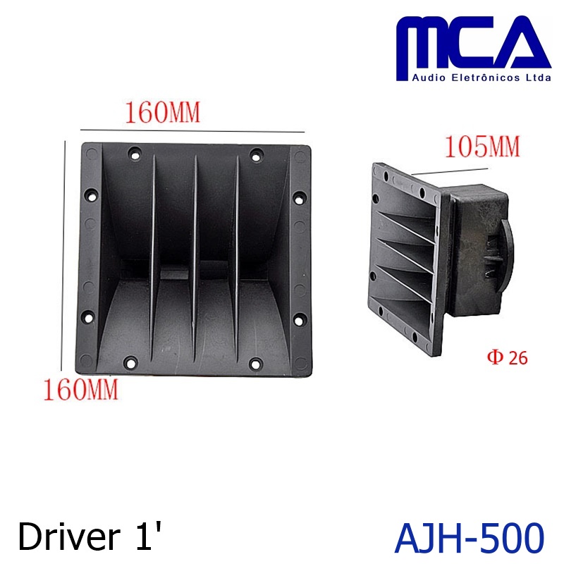GUIA DE ONDAS Melody Driver Ti AJH-5901 para Line Array - 26mm - MCA AUDIO