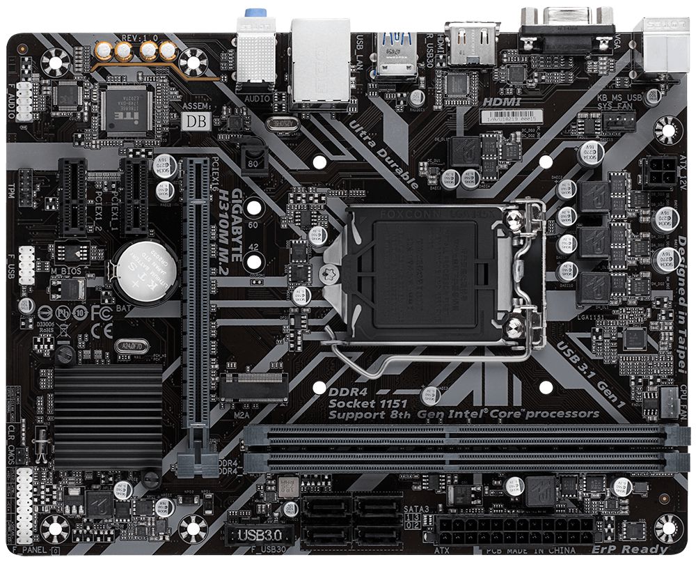 PLACA MÃE GIGABYTE H310M M.2 DDR4 - LGA 1151 - B-Tech Store