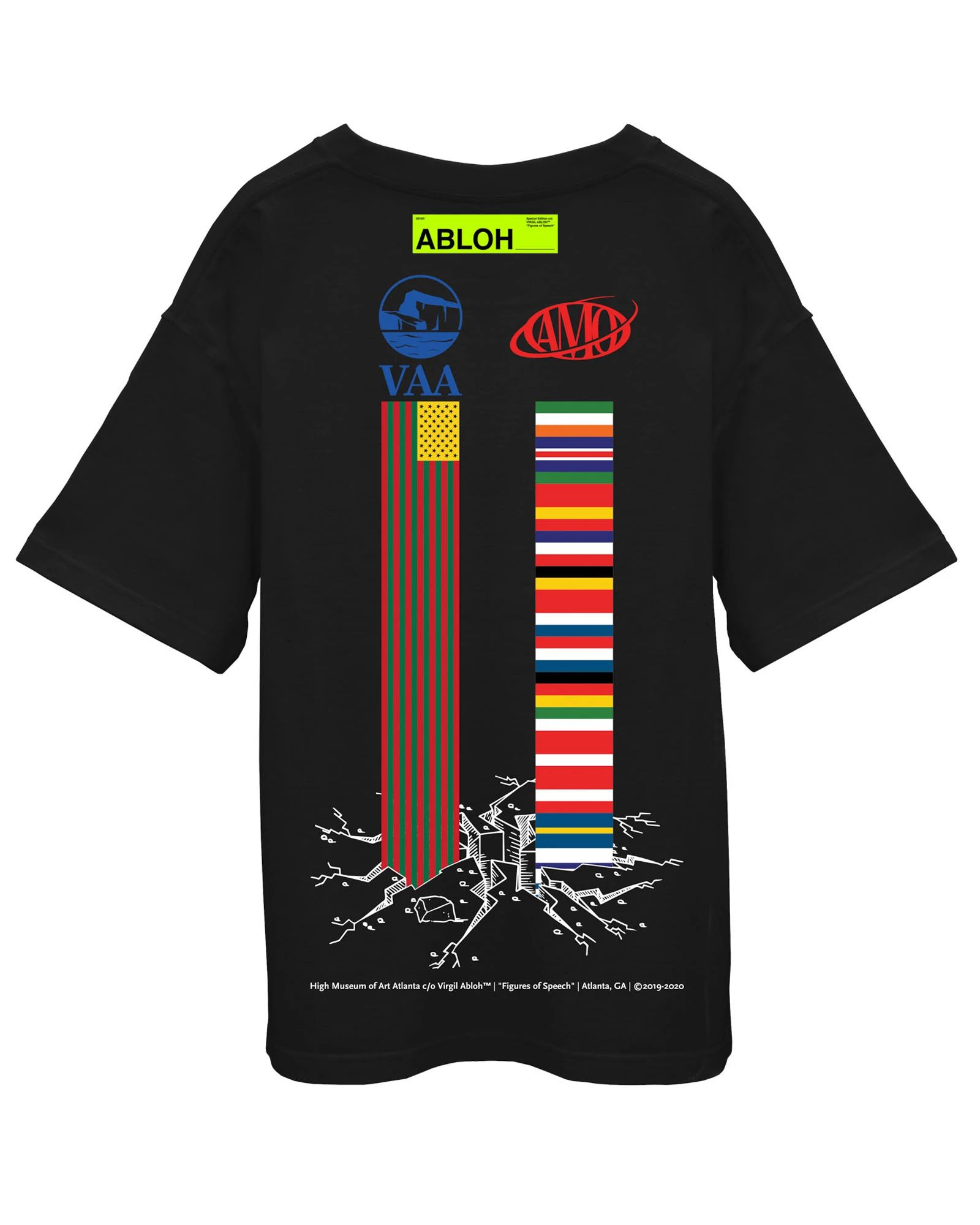 Canary Yellow x FOS VAA + AMO Towers 3I Black T-Shirt Virgil Abloh ...