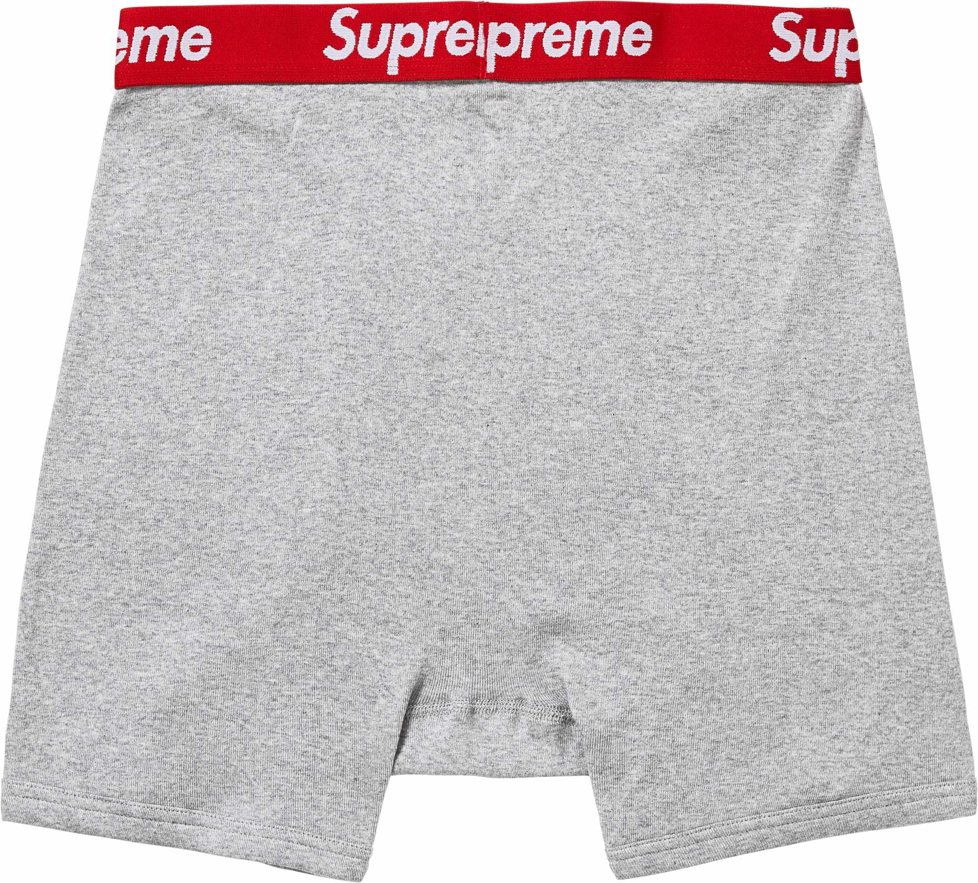 Supreme Hanes Boxer Briefs (2 Pack) Heather Grey - Loro - Itens ...