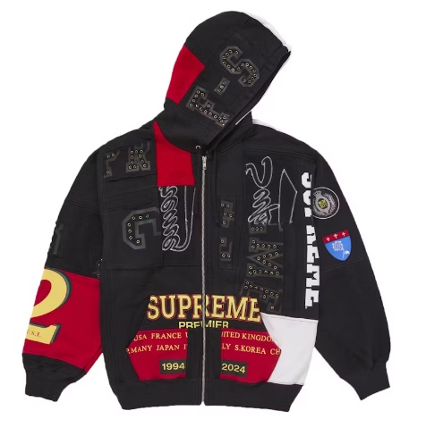 Supreme Patchwork Velour Track Jacket - Loro - Itens Exclusivos e Limitados