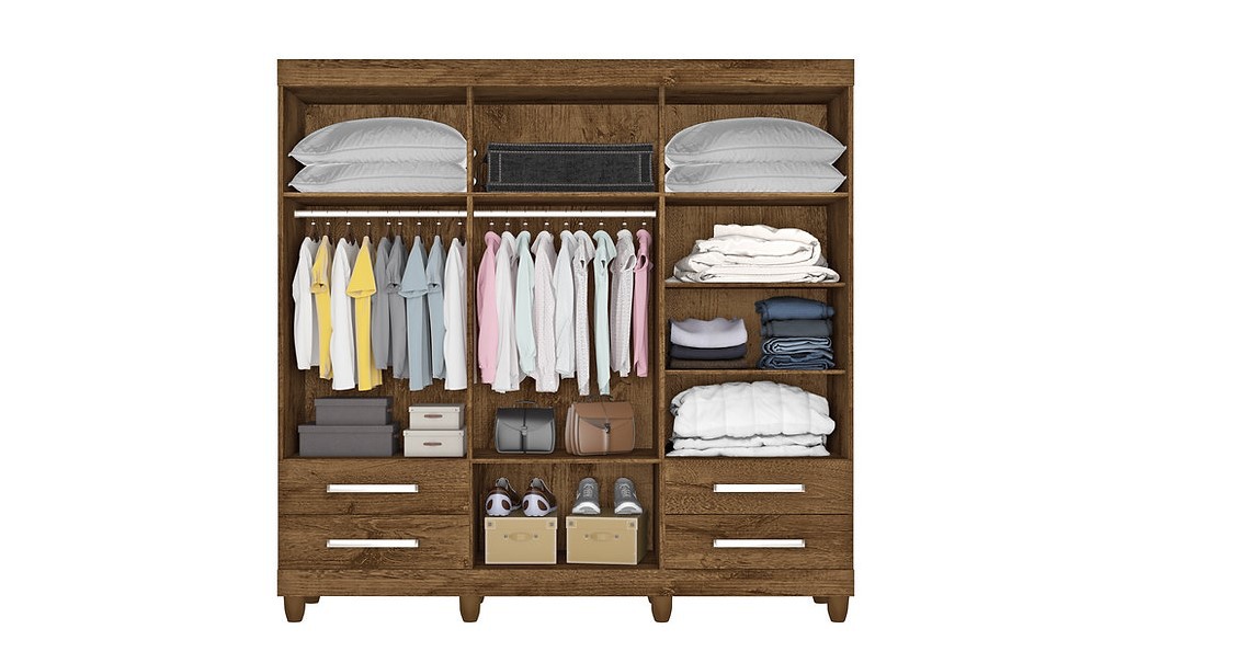 Roupeiro Nice - Decora Interiores Loja de móveis BH, AV Silviano Brandão Contagem