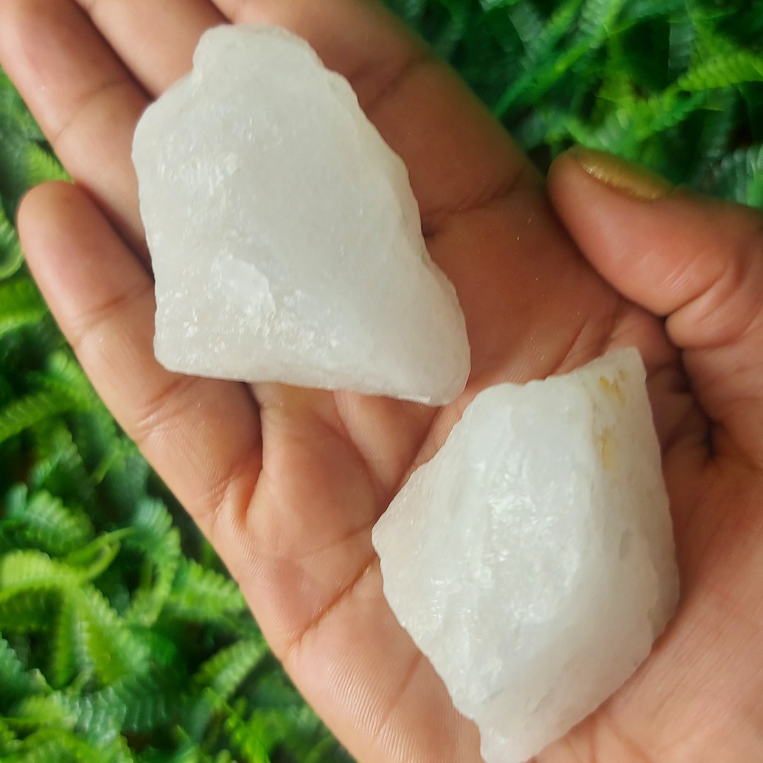 Quartzo Branco Leitoso Bruto G-Luz- Calma-iluminação - Pedras de Cura ...