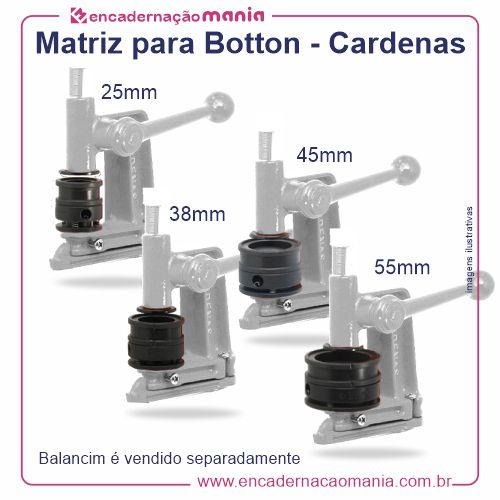 Matriz para Botton - Cardenas - Encadernação Mania - Loja de Insumos ...