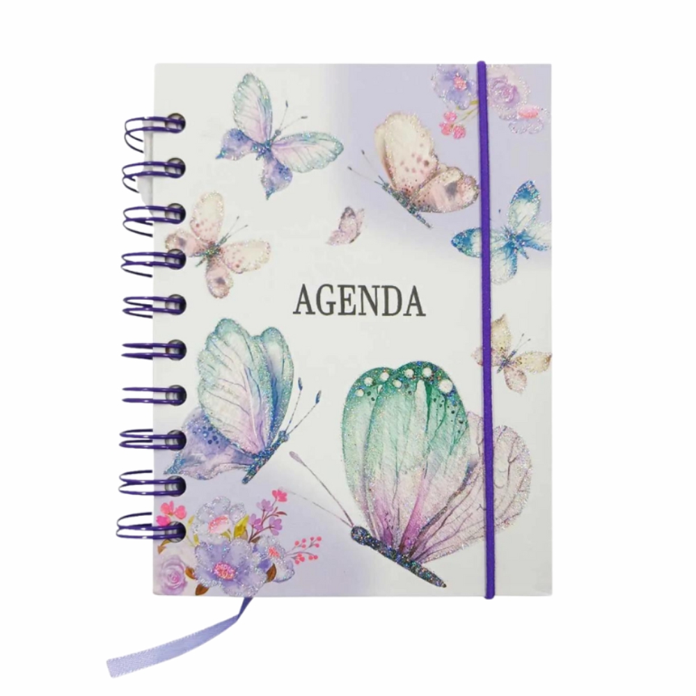 Agenda Permanente Borboleta 19x13,5cm em Papel Interponte ...