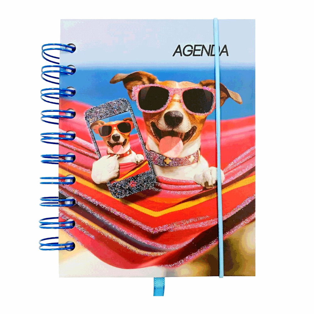 Agenda Permanente Animais 19x13,5cm em Papel Interponte - Encadernação ...