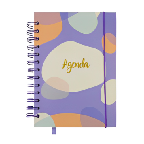Agenda Permanente Abstrata 19x13,5cm em Papel Interponte - Encadernação ...