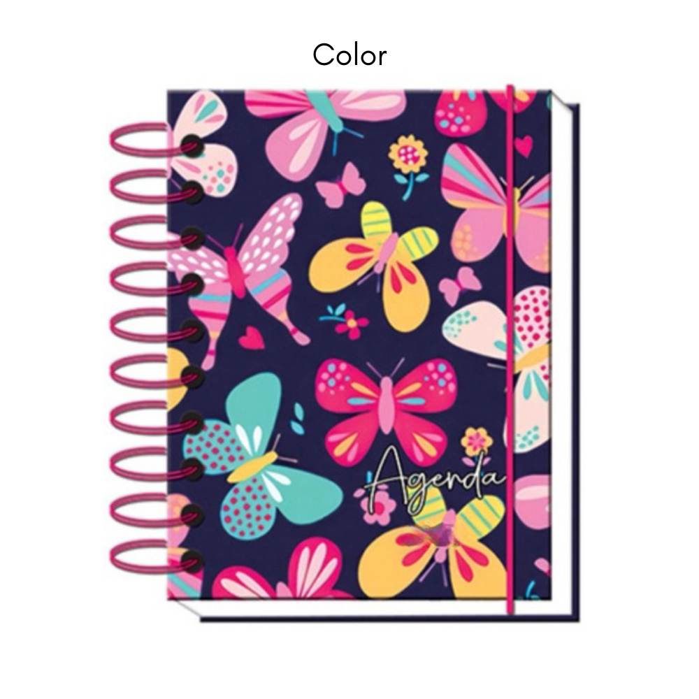 Agenda Permanente Borboleta Novas 19x13,5cm em Papel Interponte ...