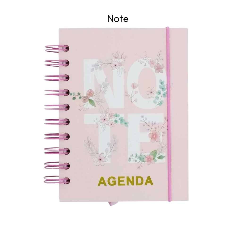 Agenda Permanente Geométrica Floral 19x13,5cm em Papel Interponte ...