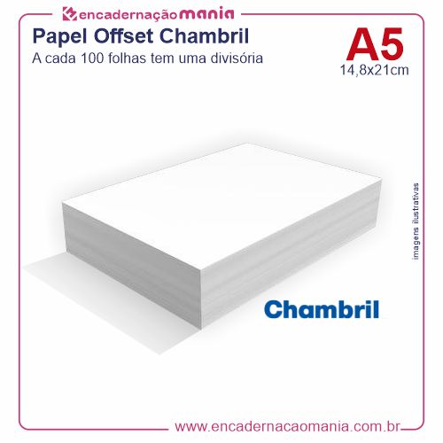 Papel A5 - Encadernação Mania - Loja de Insumos Para Papelaria e Mais