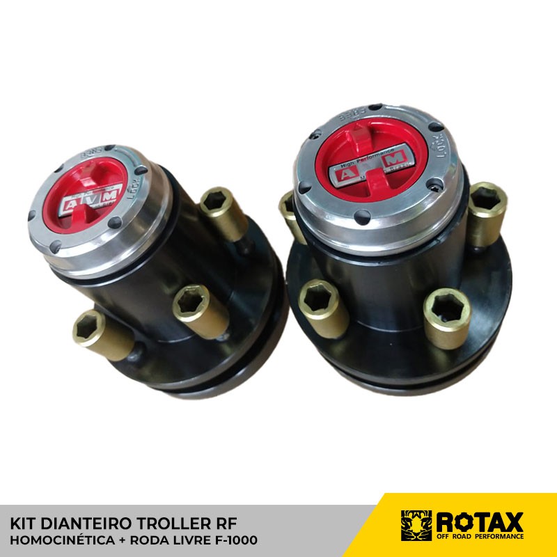 Kit Troller RF Dianteiro (Homocinética Roda Livre F-1000) - Rotax Off ...